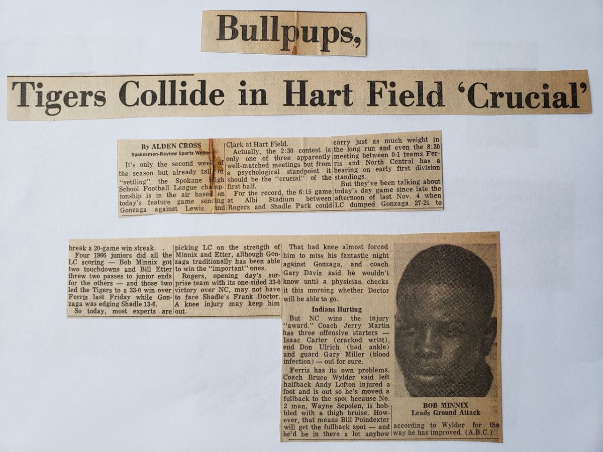 Week 2: Sept 22, 1967 – Hart Field, LC 53 / Gonzaga 13 – Lewis & Clark ...